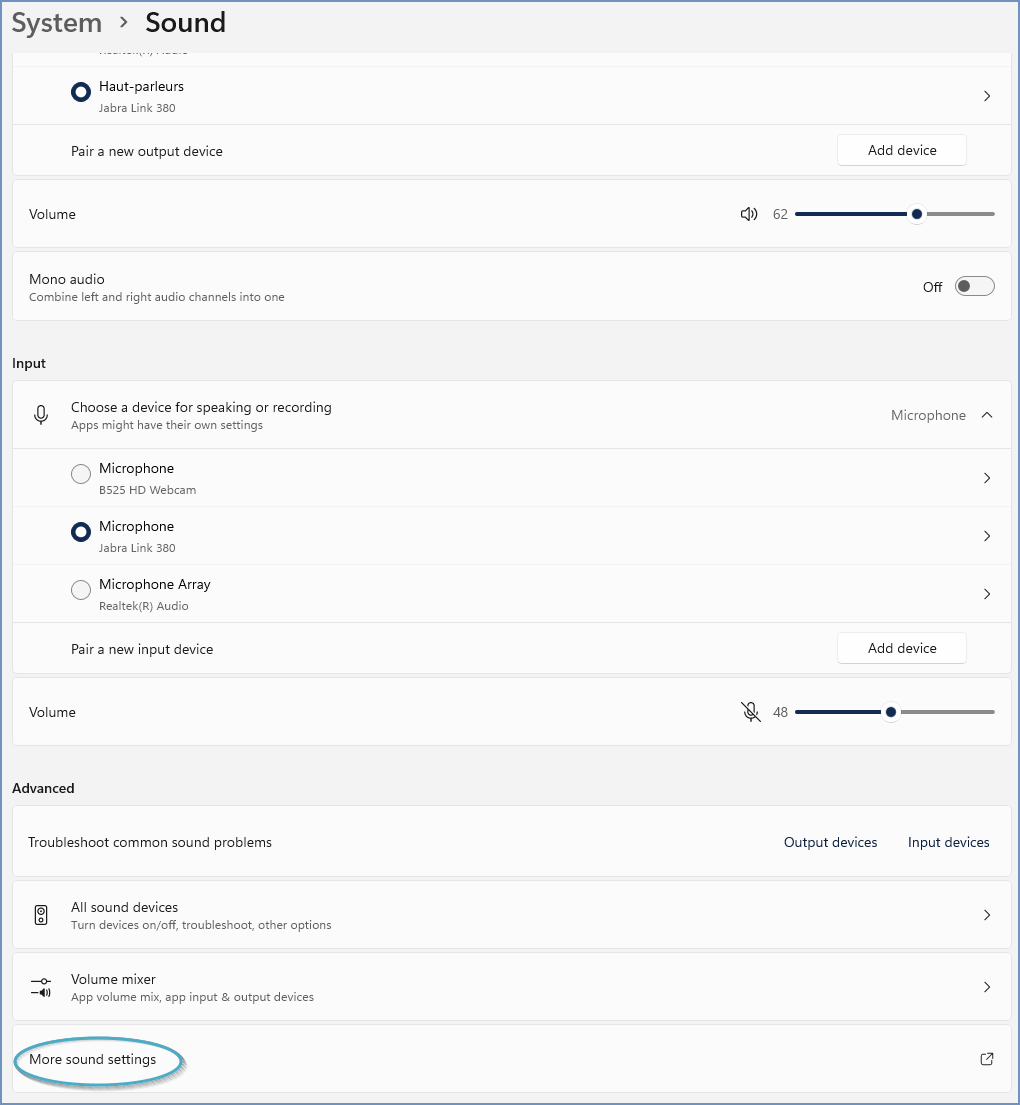 How to define the default audio and default for communications device ...
