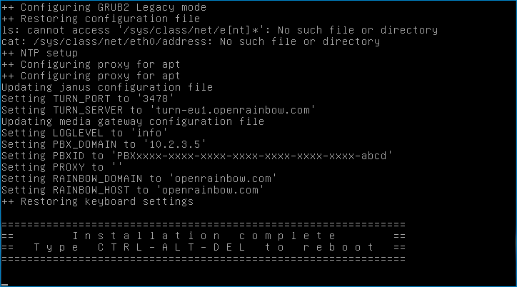 WebRTC Gateway Installation on a Standalone PC – Help
