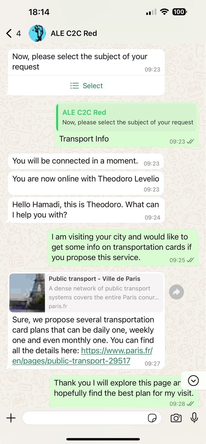 Rainbow Click-To-Connect: Unify Customer Communications Across Web and WhatsApp – Help